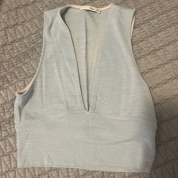 Aritzia | Tops | Aritzia Blue Tank Top | Poshmark